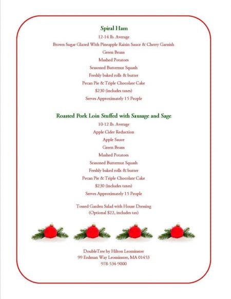 Let the DoubleTree by Hilton Leominster do the cooking for you this ...