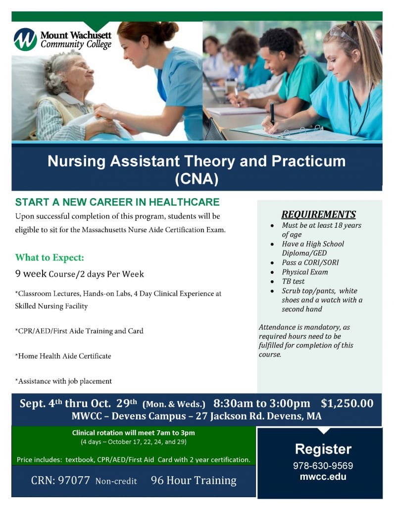 Nursing Assistant Theory and Practicum (CNA) » North Central ...